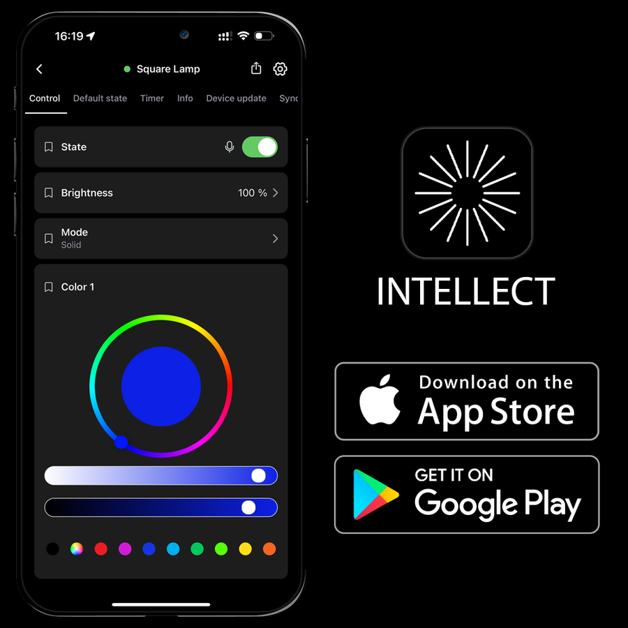 RGB LED лампи INTELLECT | Зроблені в Україні
